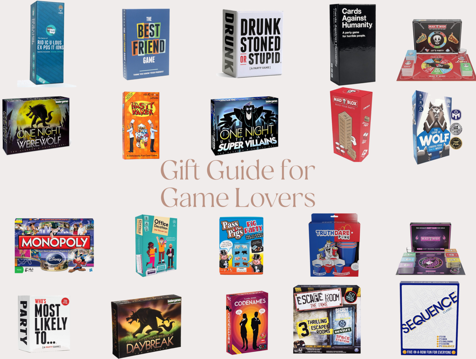 Holiday Gift Guide for Game Lovers - Board Games | Demi Bang